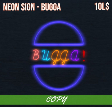 Second Life Marketplace - [Bits & Bytes] - Neon Sign - Bugga